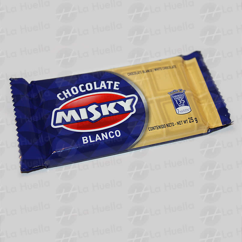 Chocolate Misky Blanco x 25 Gramos x 30 Unidades – Golosinas El Muelle